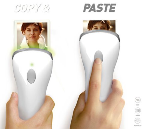 Conceptual 'Copy & Paste' Tool is a Portable Scanner and Printer In One ...