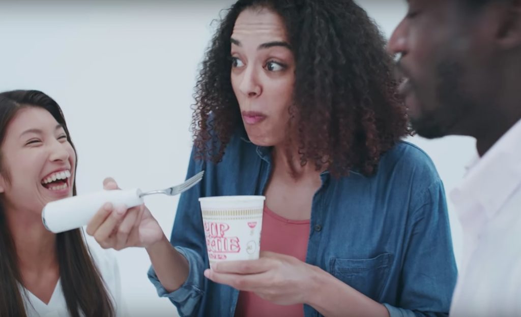 This Fork Will Block Out The Sound of Loud Ramen Slurpers...Kinda ...